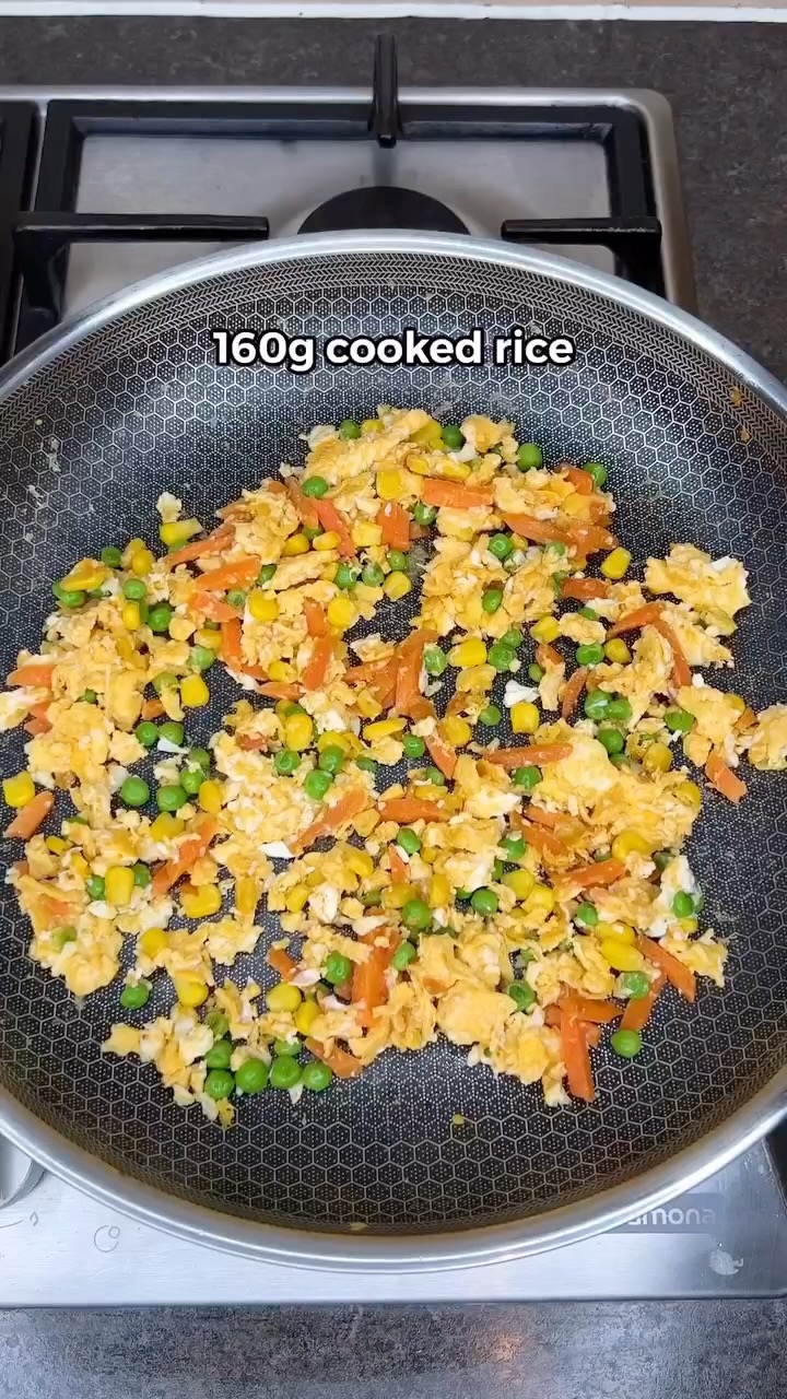 High Protein & Low Calorie Fried Rice Burrito