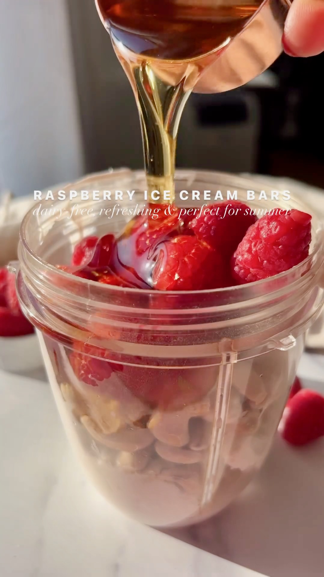 Raspberry Ice Cream Bars