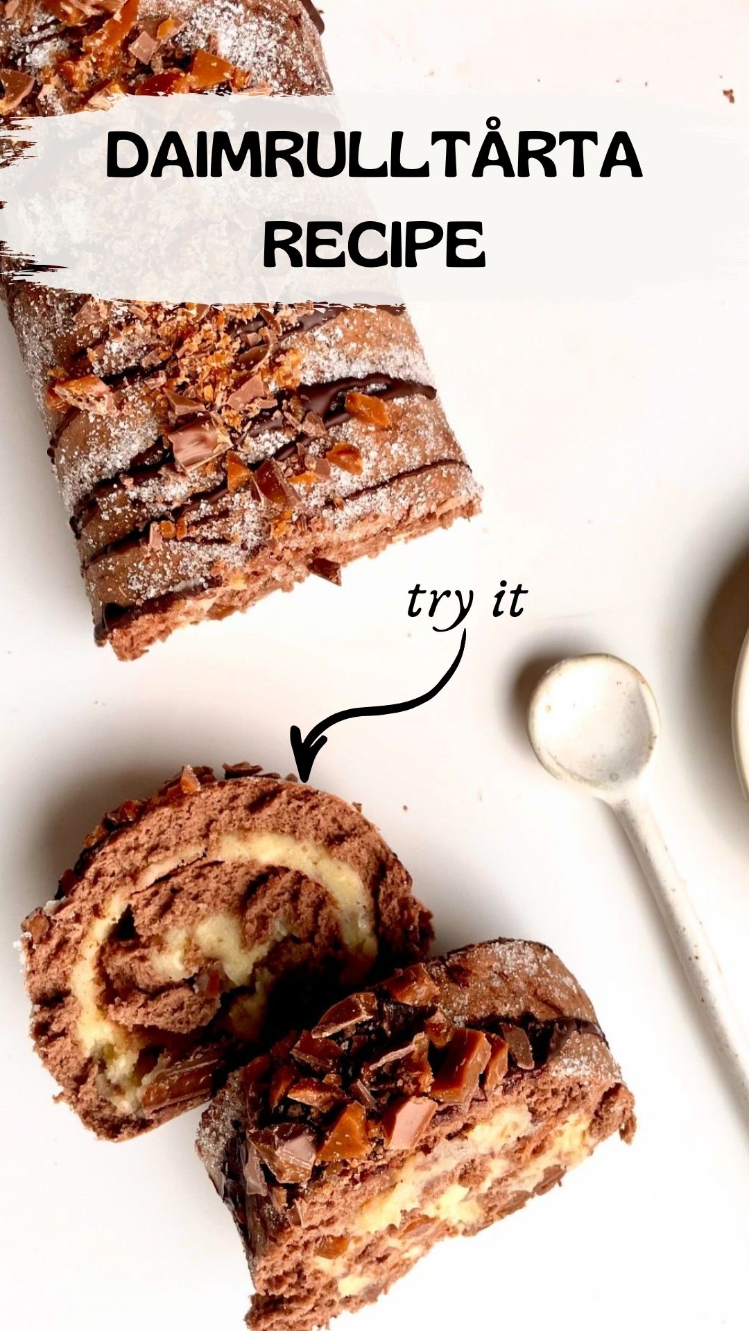 Daim Roll Cake Daimrulltårta Recipe