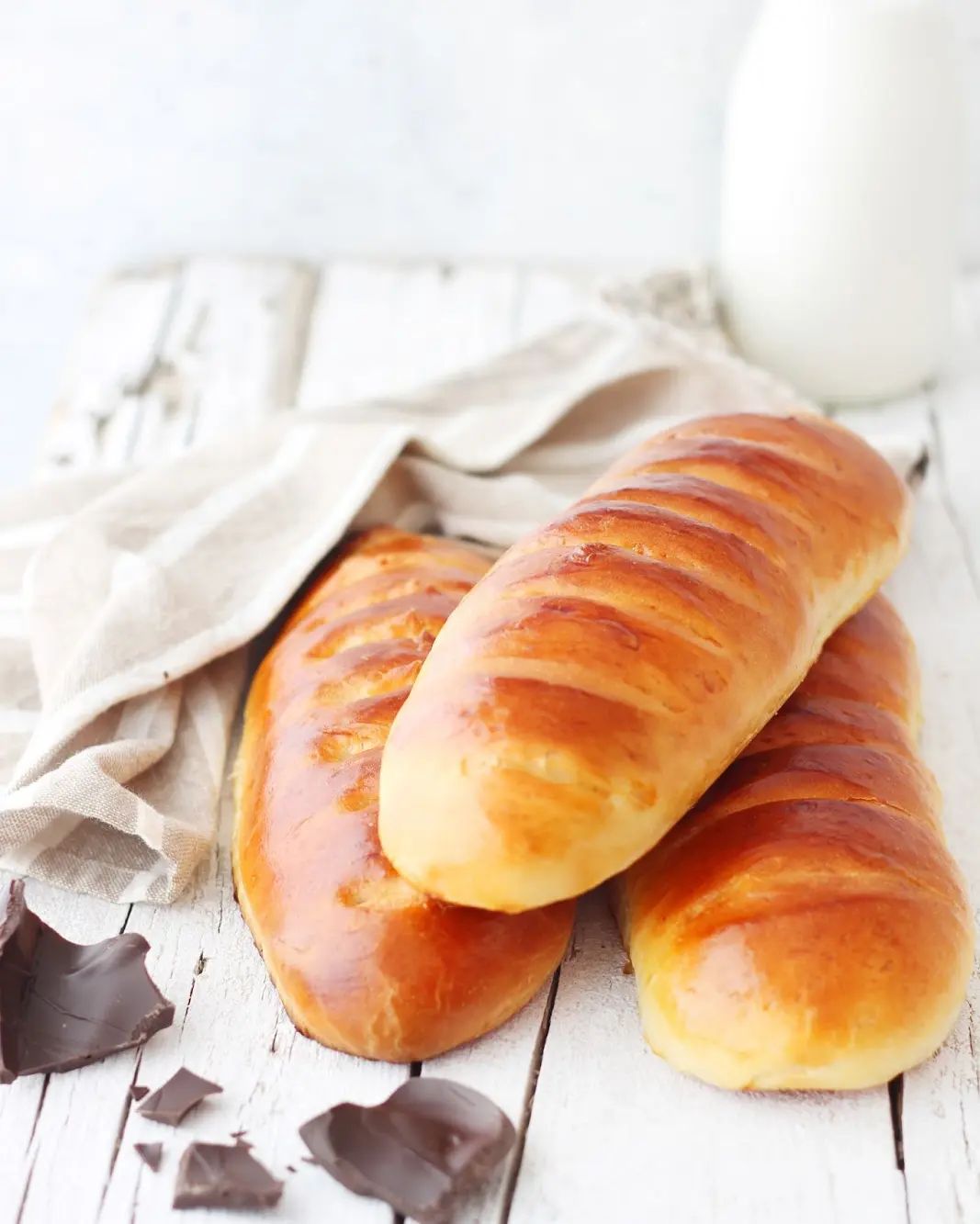 Viennese Baguettes: Soft, Sweet Brioche-Style Brea