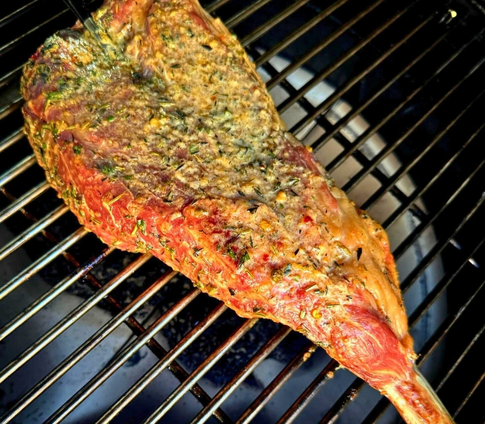 Spicy Slow-Grilled Tomahawk Steak | Chimichurri, Low Carb, Gluten-Free