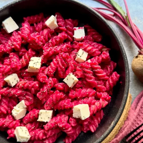 Creamy Roasted Beetroot Pasta — Vibrant Oat-Cream Sauce for Quick ...