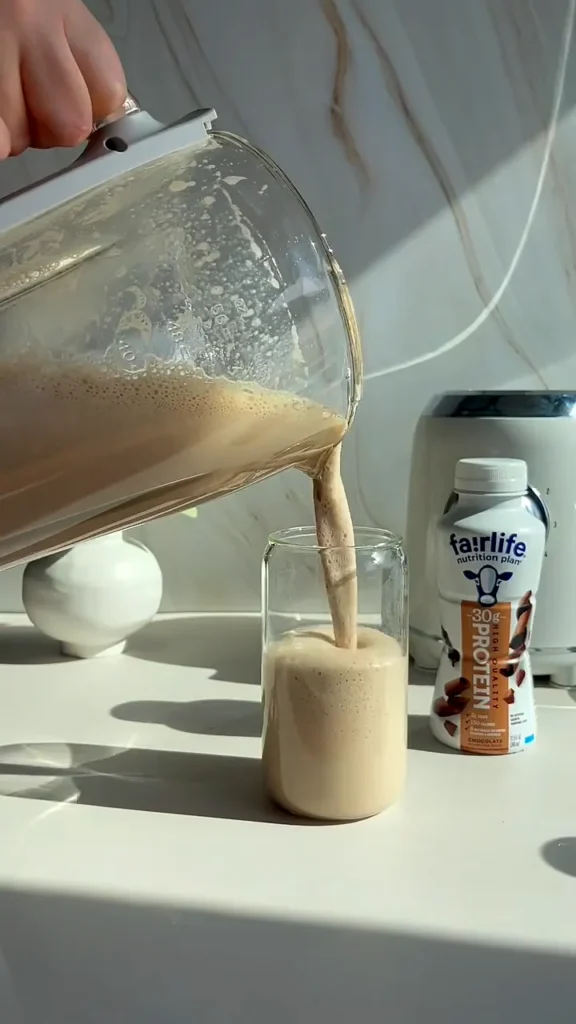 Fairlife Protein Shake Recipe — Chocolate Cold Brew Banana Protein Smoothie