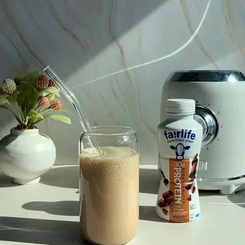 Fairlife Protein Shake Recipe — Chocolate Cold Brew Banana Protein Smoothie