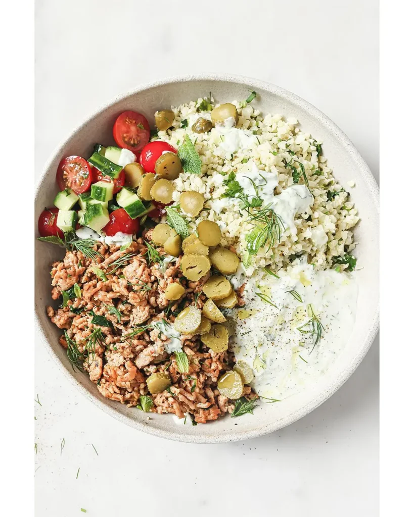 Chicken Gyros Bowl Recipe
